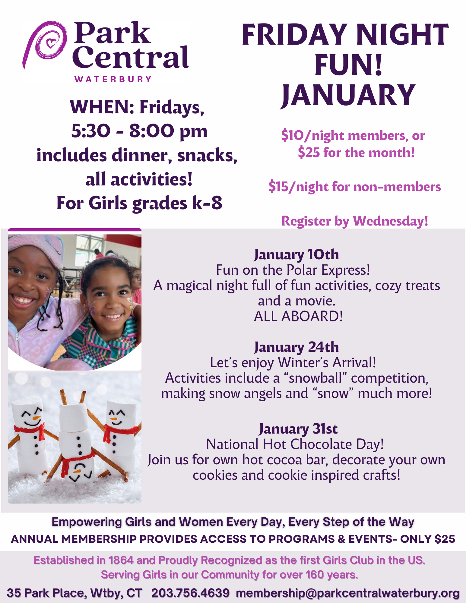 Park Central | Fun Friday Night Activities for Girls